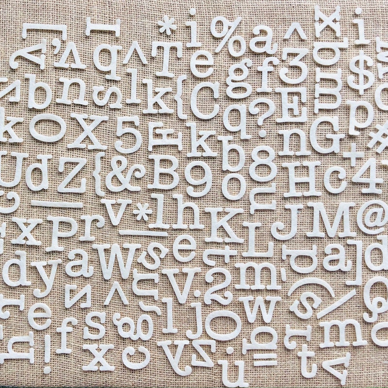 Alphabet Die Cut - Etsy