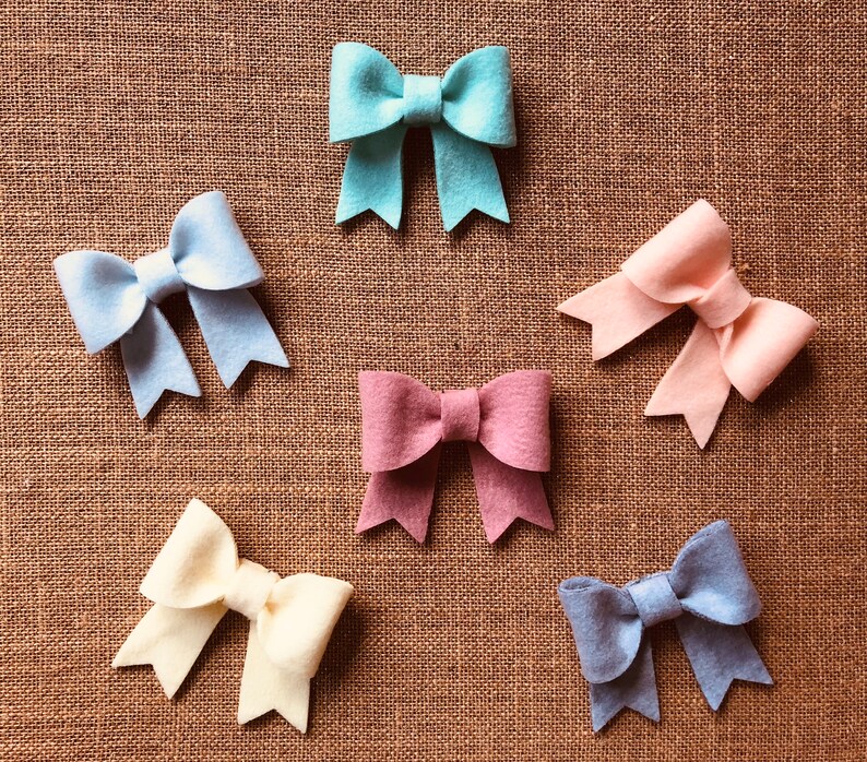 Bow Felt Mini Sticker Set, Planner Sticker Bow, Scrapbook Sticker ...