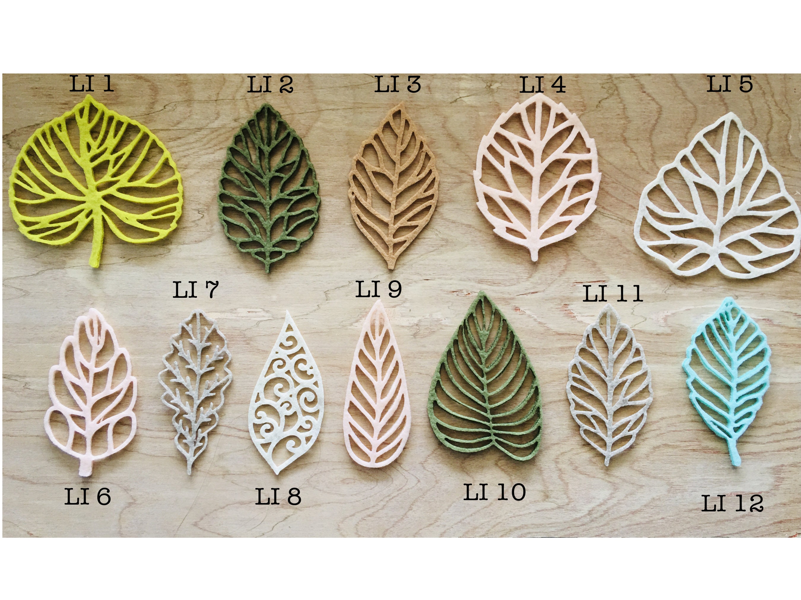 Felt/fleece Intricate Leaf - Etsy