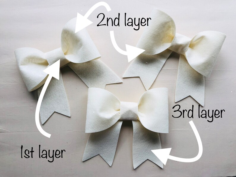 Large (10") Bow Ornaments , Felt/fleece Christmas Ornaments 1 Pc - Etsy