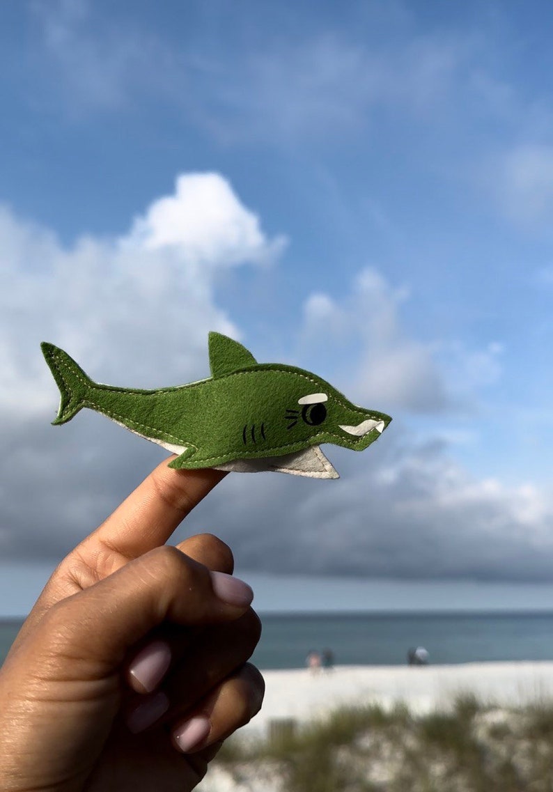 Shark Finger Puppets Baby Shark Toys Shark Felt Family Sea - Etsy