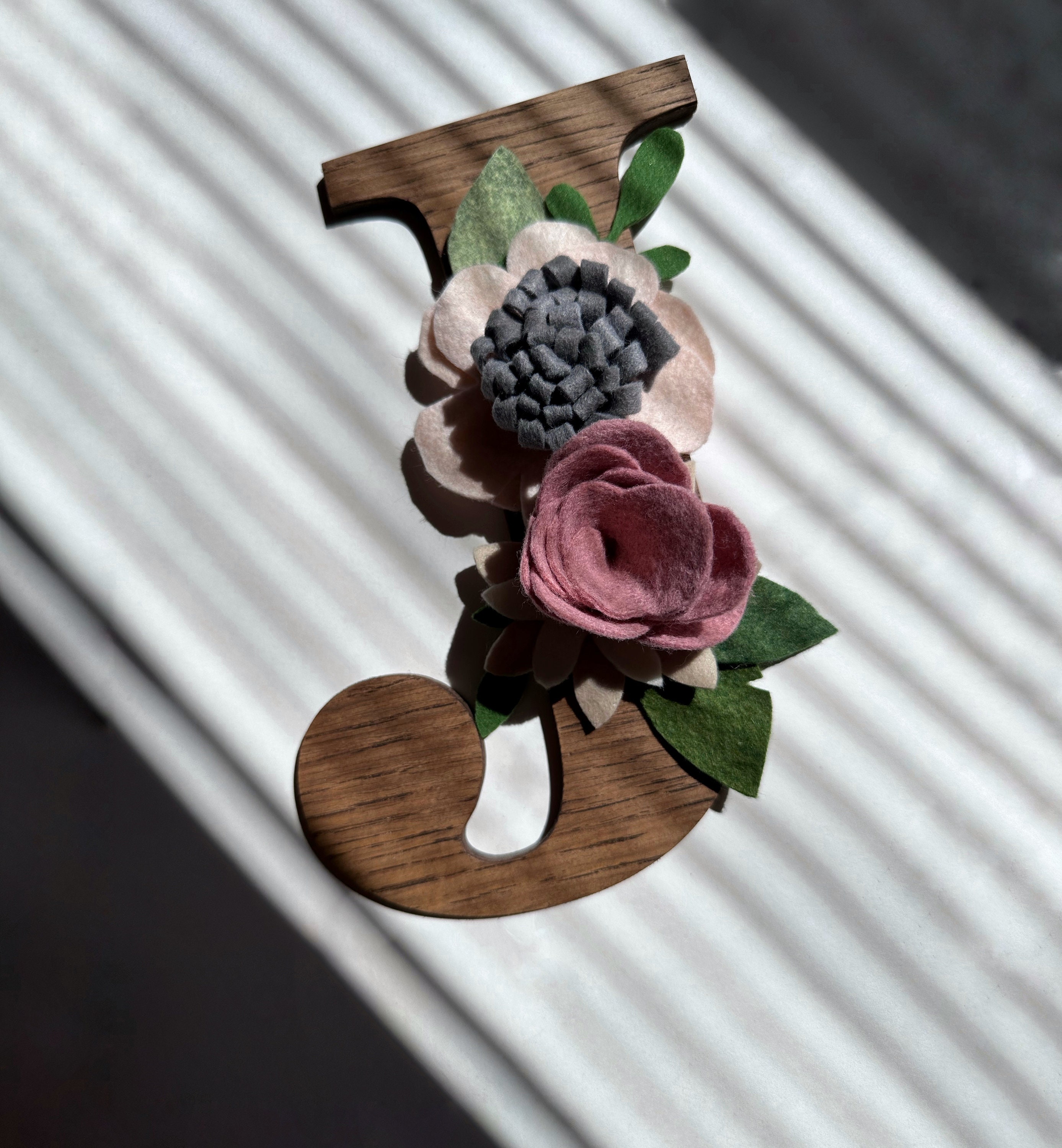 Personalized Floral Wooden Letter; Boho Nursery Wall Decor ...