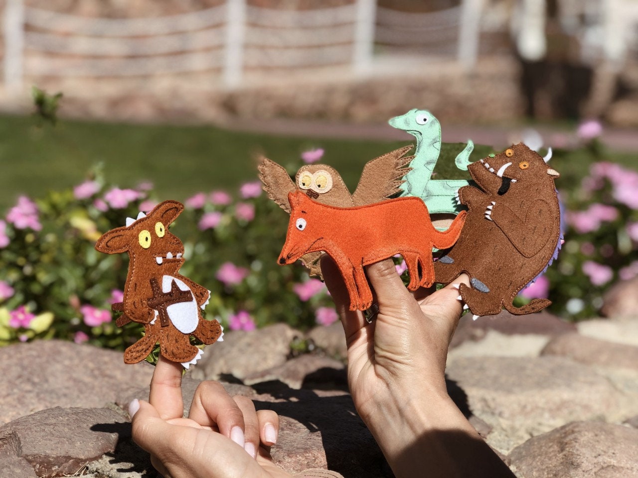 Gruffalo Felt Story Puppets: Inspired Characters, Toddler Gift - Etsy ...
