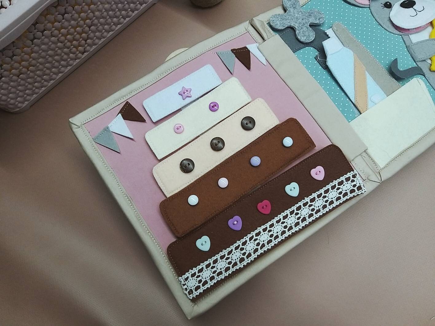 Sensory Felt Book, Birthday Toddler Gift, Personalized Quiet Book ...