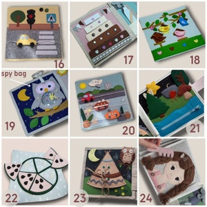 Sensory Felt Book, Birthday Toddler Gift, Personalized Quiet Book ...