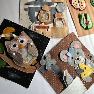 Sensory Felt Book, Birthday Toddler Gift, Personalized Quiet Book ...