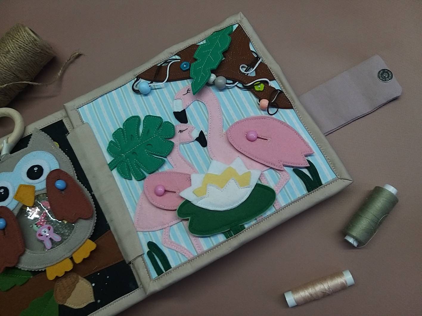 Sensory Felt Book, Birthday Toddler Gift, Personalized Quiet Book ...