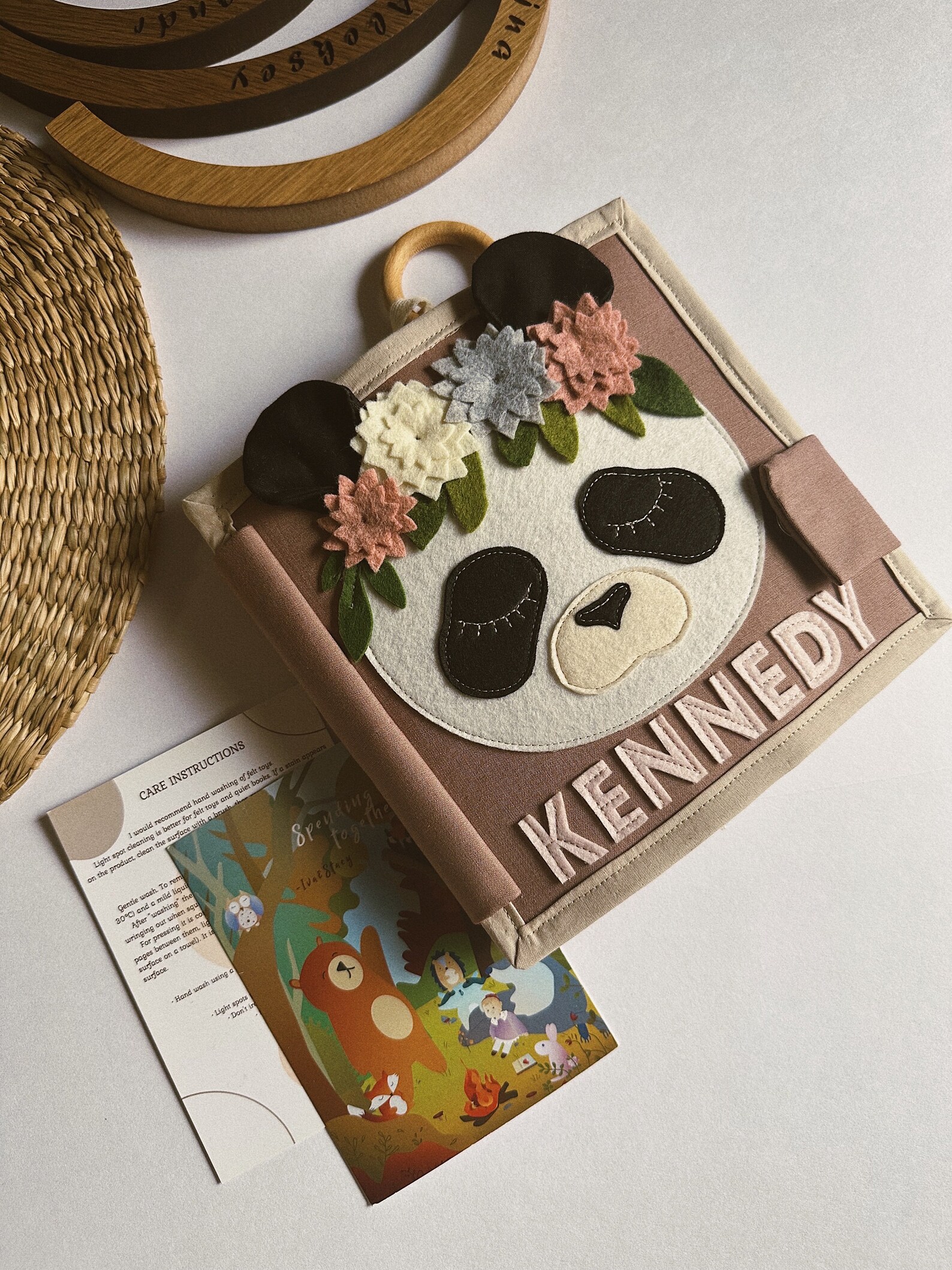 Sensory Felt Book, Birthday Toddler Gift, Personalized Quiet Book ...