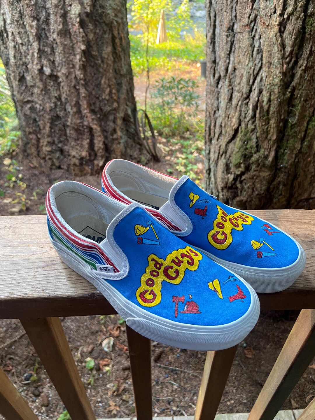 Custom Chucky Vans - Etsy