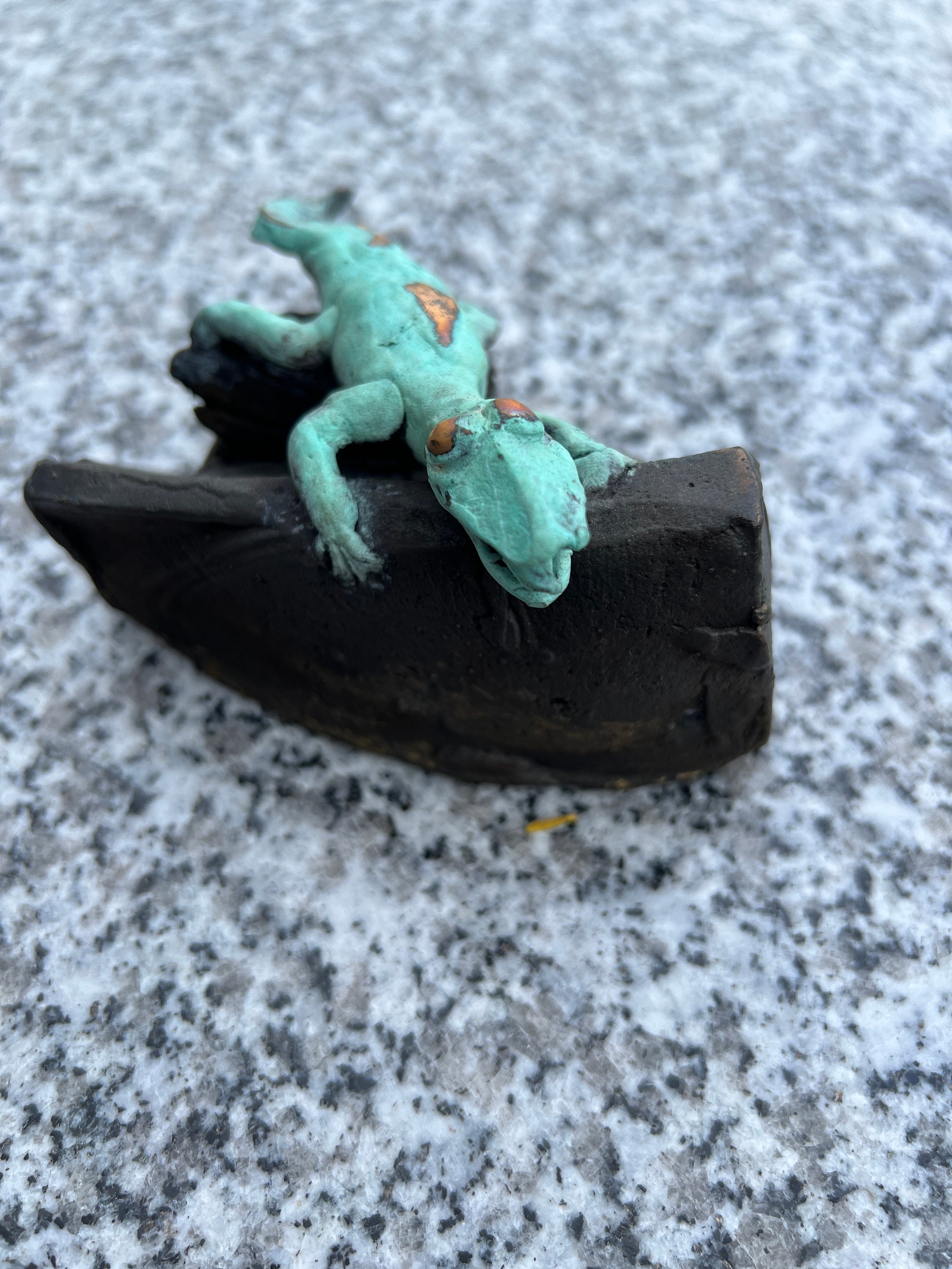 Lizard Modern Bronze Sculpture - Etsy