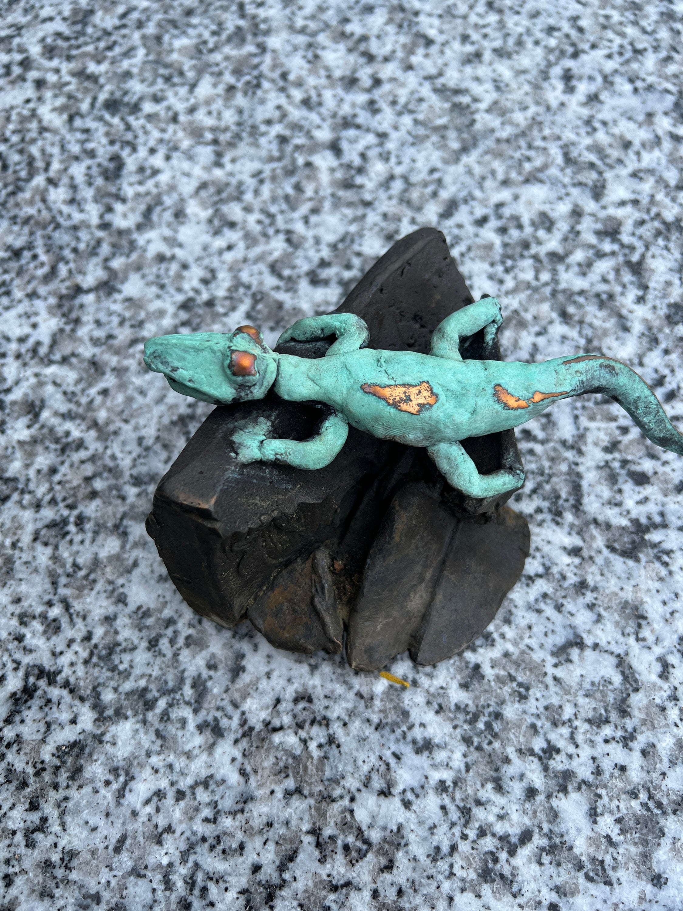 Lizard Modern Bronze Sculpture - Etsy