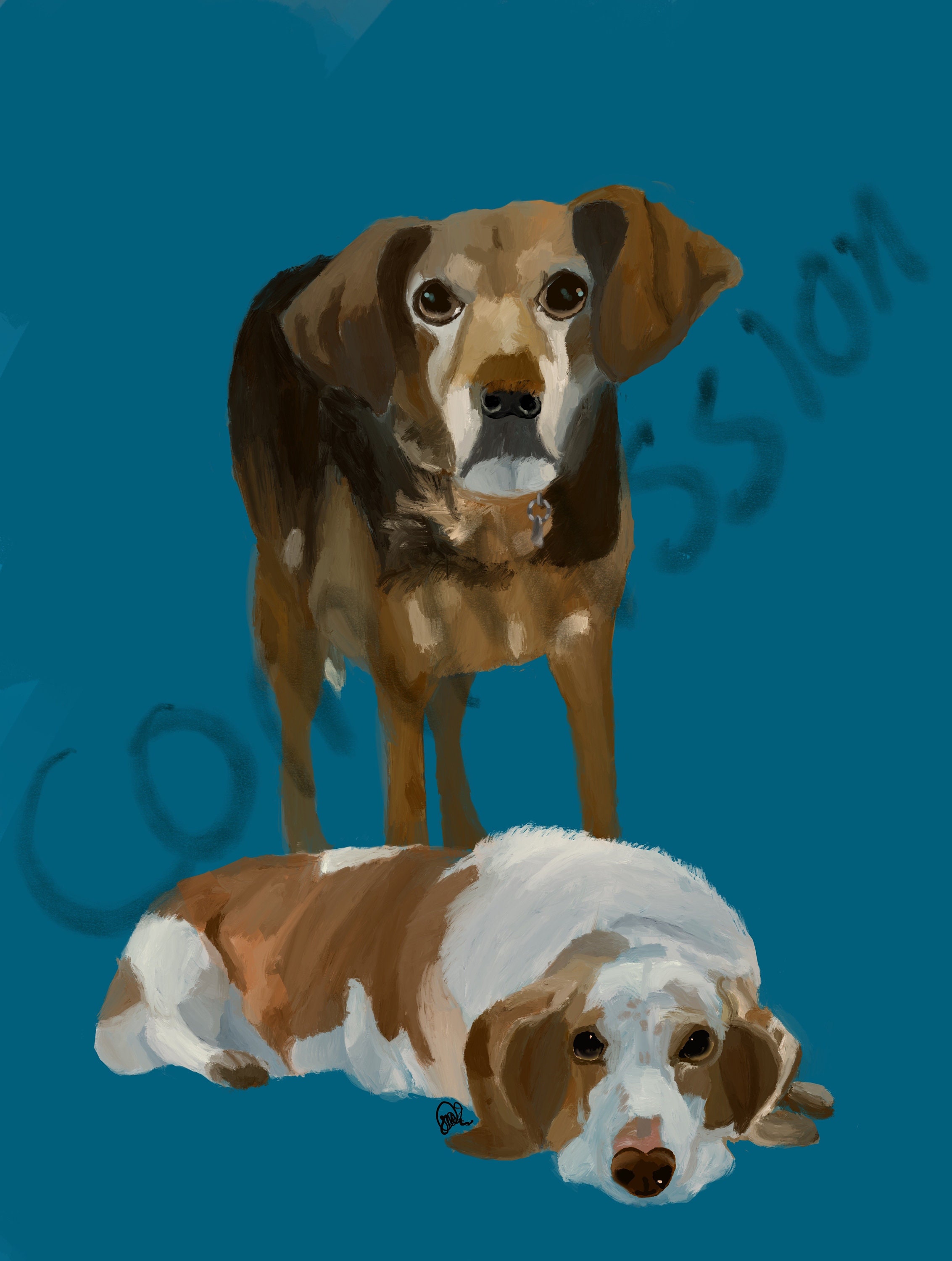 Custom Digital Pet Portraits - Etsy