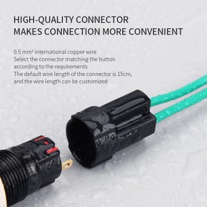 Premium 12mm 4-pin Push Button Switches - Momentary, Latching, Self ...