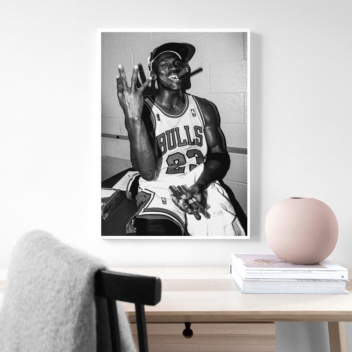 Michael Jordan Poster Jordan Illustration Portrait MJ23 | atelier-yuwa ...