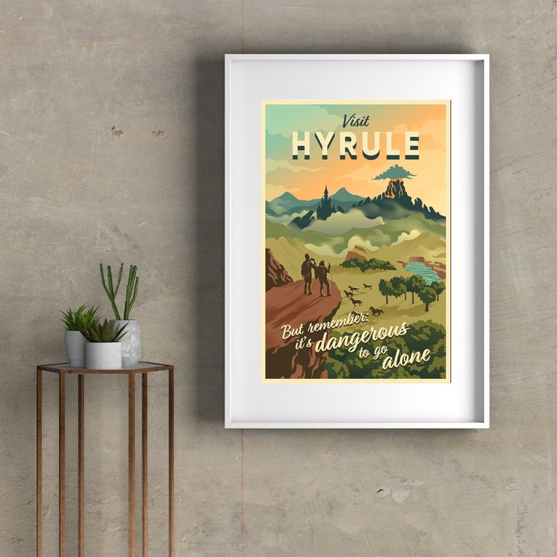 Legend of Zelda Hyrule Travel Posters Video Game Poster Canvas - Etsy