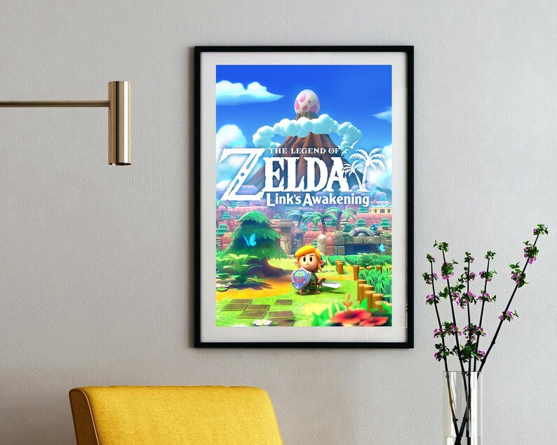 The Legend of Zelda Link's Awakening Map Poster Series Game Poster ...