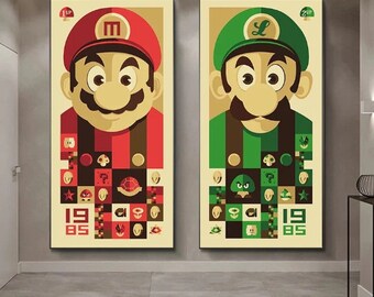 Super Mario Canvas Art | Etsy