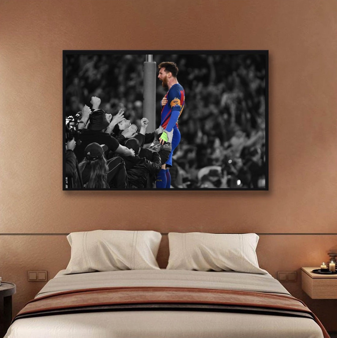 Lionel Messi Poster Football Poster Messi Celebrates With - Etsy