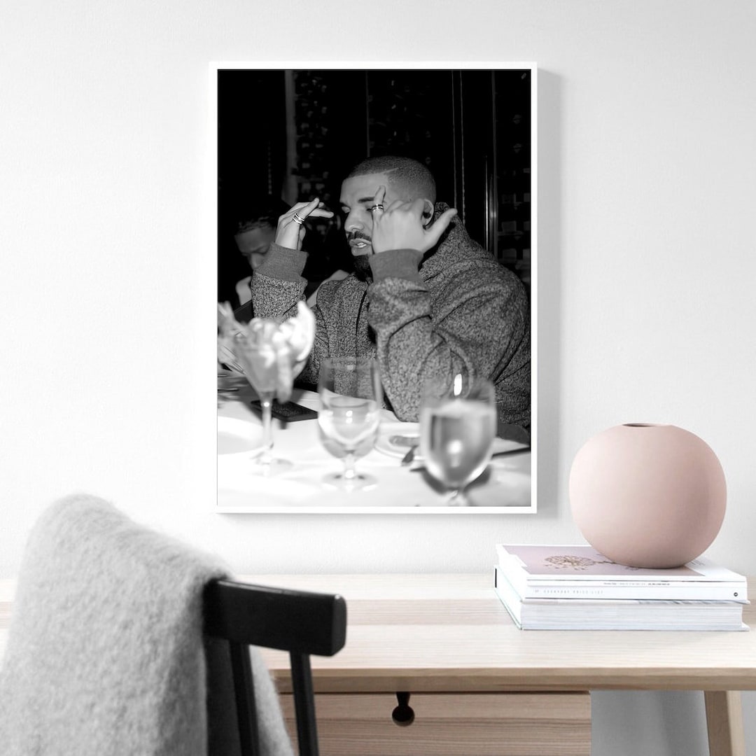 Drake Music Poster, Drake Aesthetic Ideas Poster, Room Decoration Home ...
