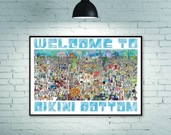 Spongebob Poster | Etsy