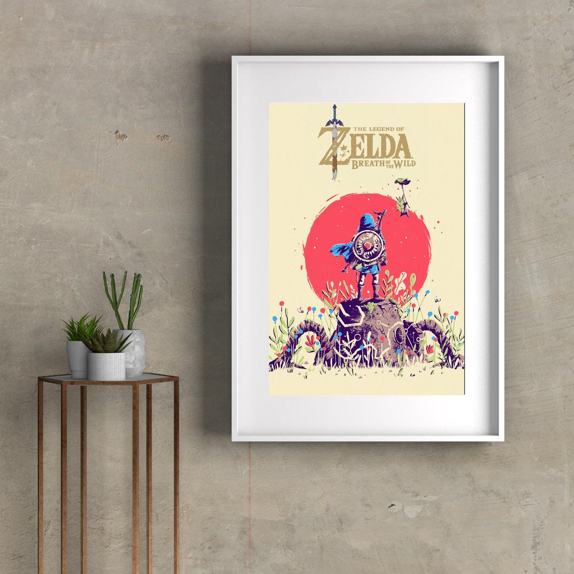 The Legend of Zelda Breath of the Wild Game Poster Canvas Poster, Mural ...
