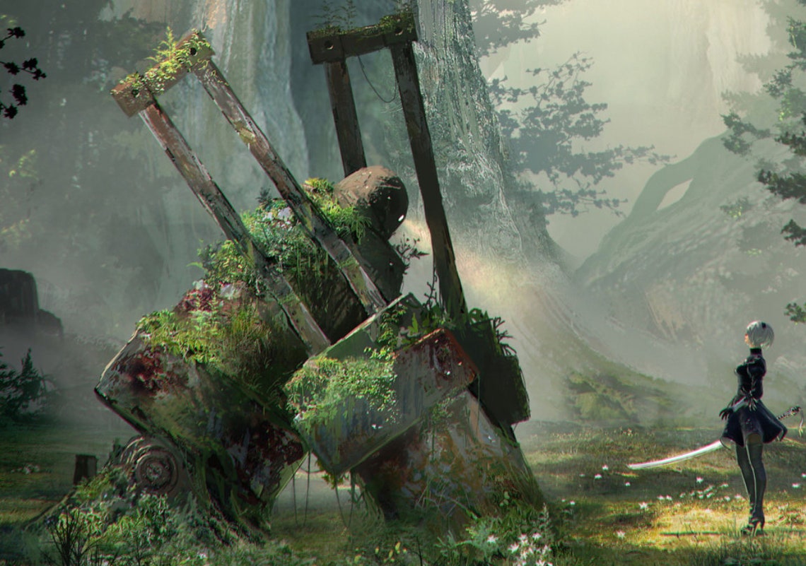 Nier Automata Poster Game Poster Canvas Poster Mural Art | Etsy