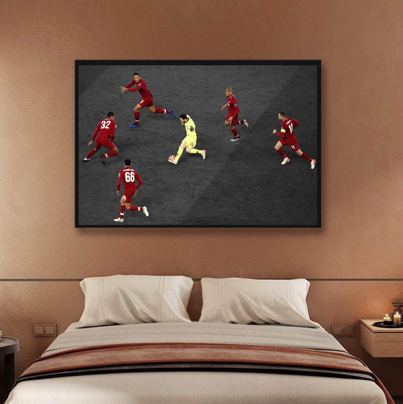 Lionel Messi Poster Messi Surrounded by Five Liverpool - Etsy