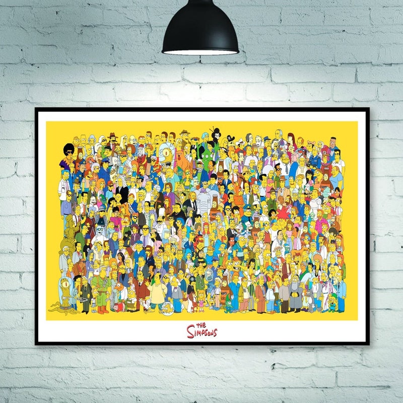 Simpsons Art - Etsy