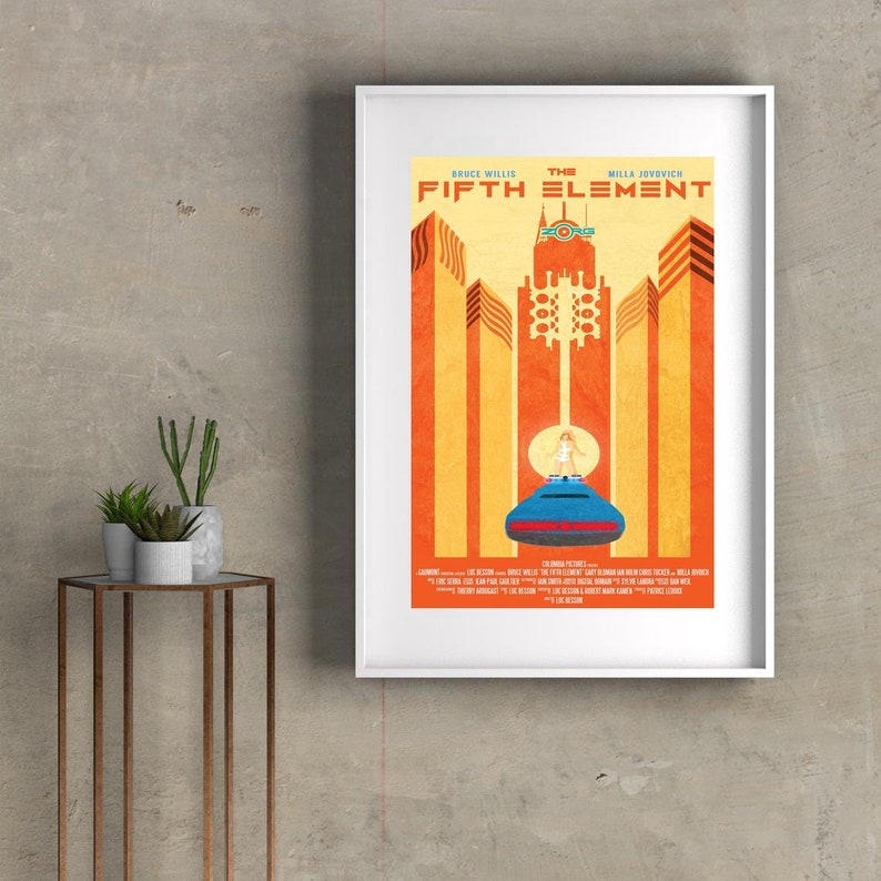 The Fifth Element Poster Movie Poster Film Poster Room - Etsy
