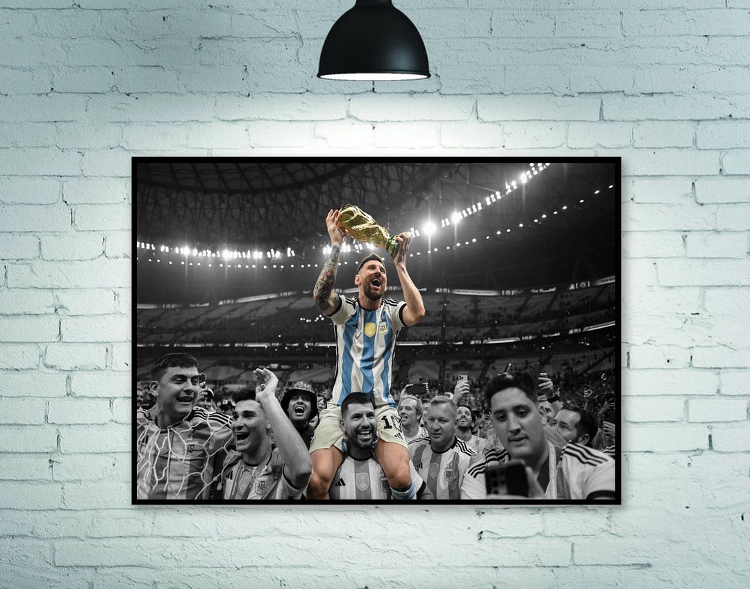 Lionel Messi Poster, Messi Poster, 2022 World Cup Champions, Argentina ...
