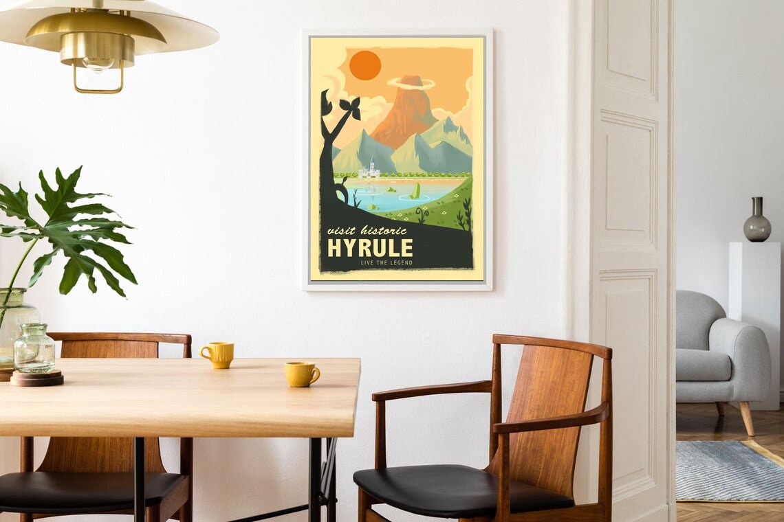 Legend of Zelda Hyrule Travel Posters Video Game Poster Canvas | Etsy