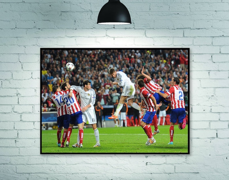 Sergio Ramos Poster, Real Madrid Poster, 2014 Champions League Poster ...