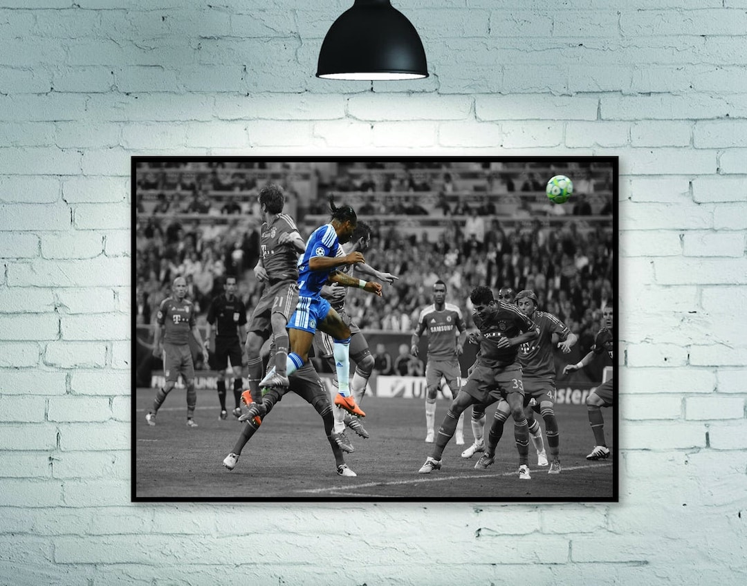 Didier Drogba Poster, Chelsea Poster, 2012 Champions League Poster ...