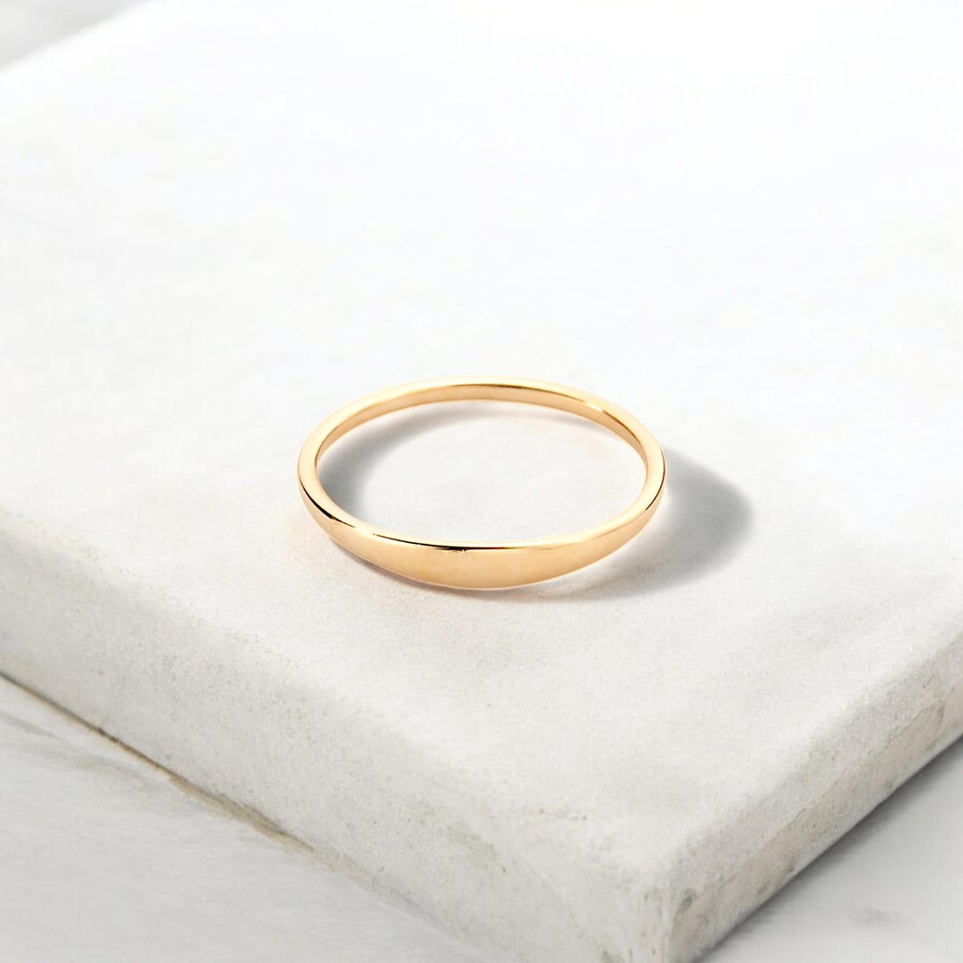 14K Solid Gold Tiny Signet Ring, Delicate Personalized Pinky Ring Women, Zodiac Monogram ...