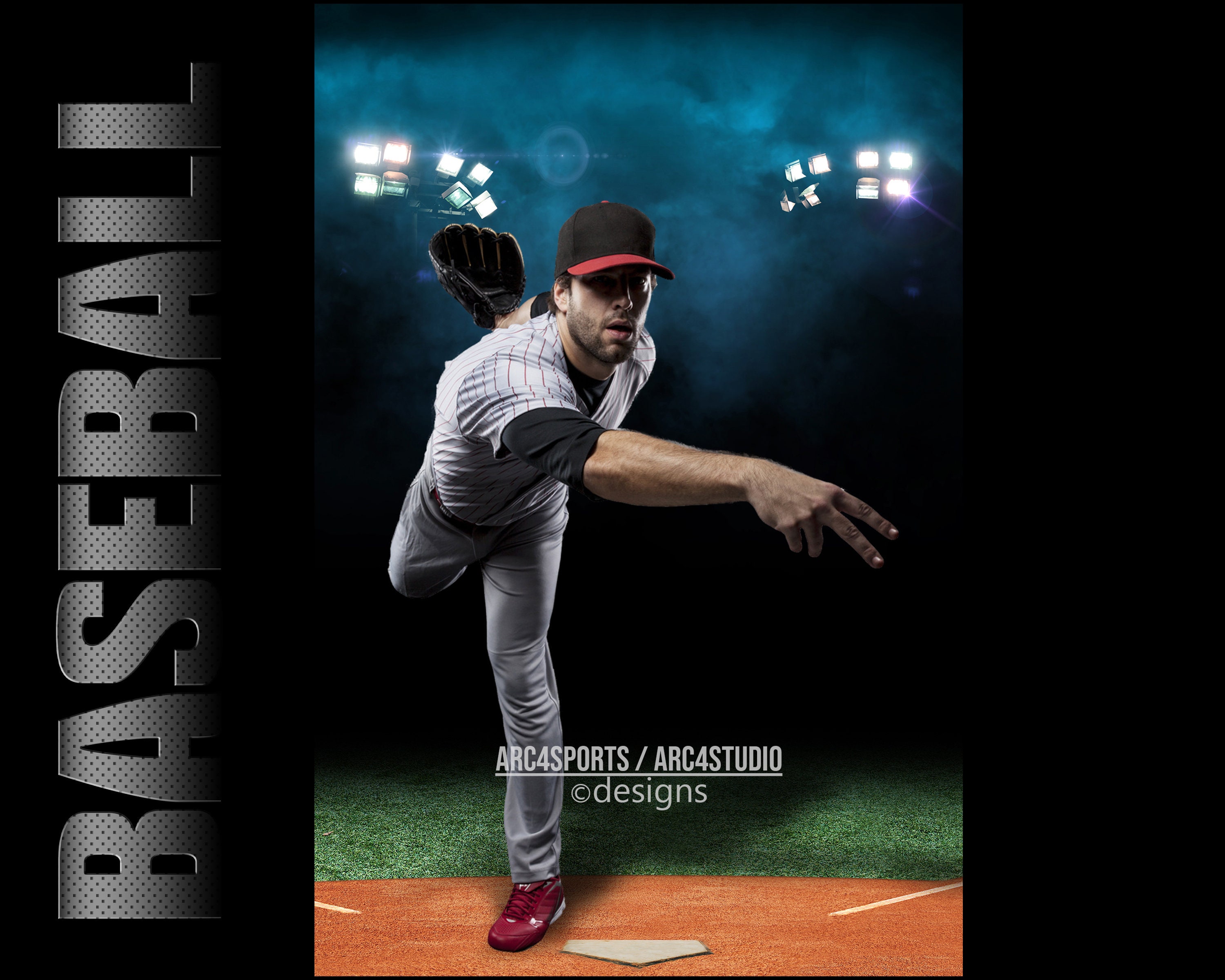 Baseball FIELD Digital Background - Etsy