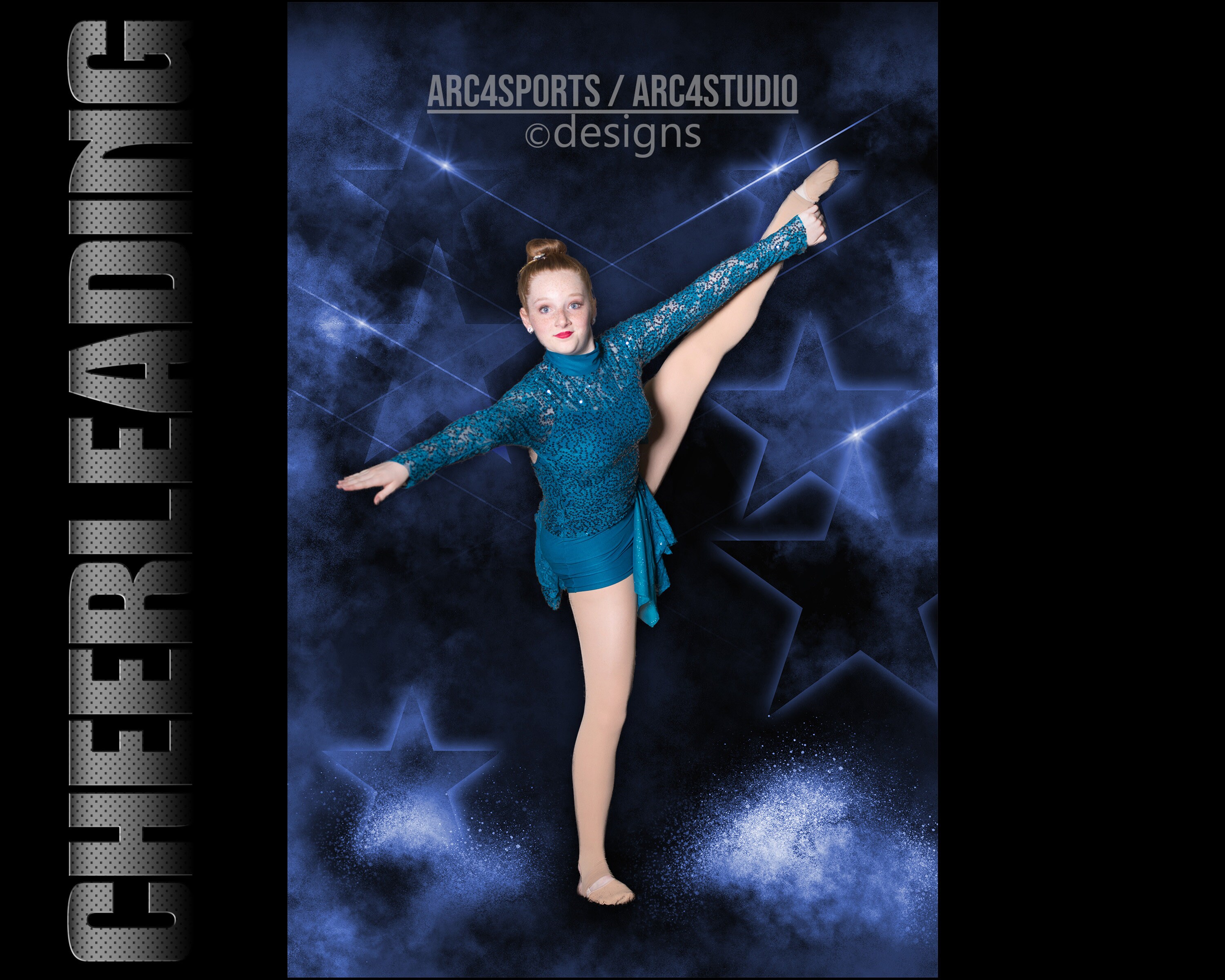 Cheer STARS Digital Background - Etsy