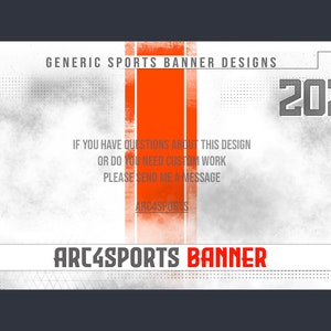 Sports Team Banner PSD Template: Editable Design (8x4 or 6x4 Ft ...