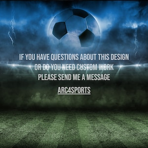 Soccer THUNDER LIGHTNING Horizontal Digital Backgrounds - Etsy