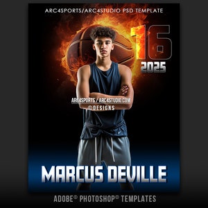 Custom Basketball Poster Templates | Editable Photoshop & Canva Design ...