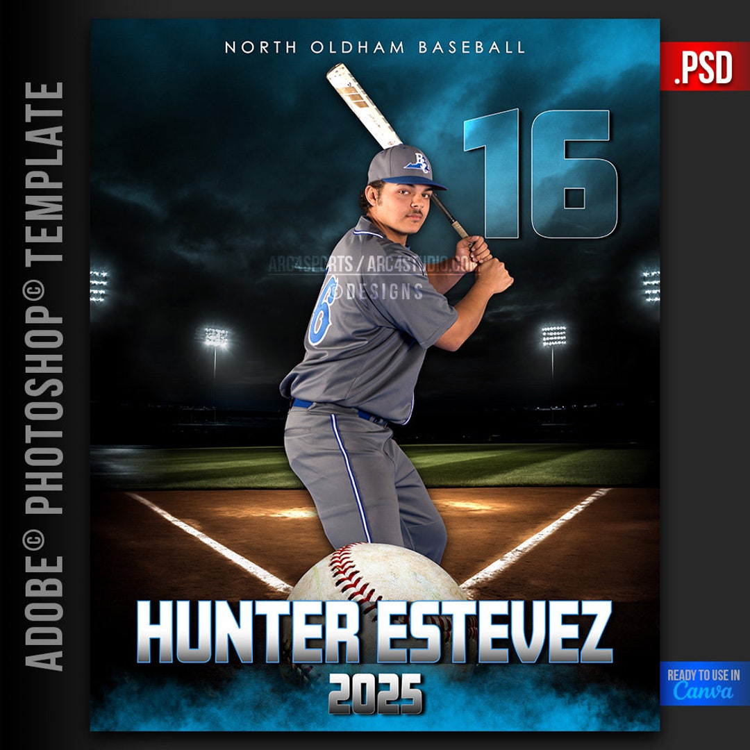 Custom Baseball Poster Template | Baseball Highlight Poster | Baseball ...
