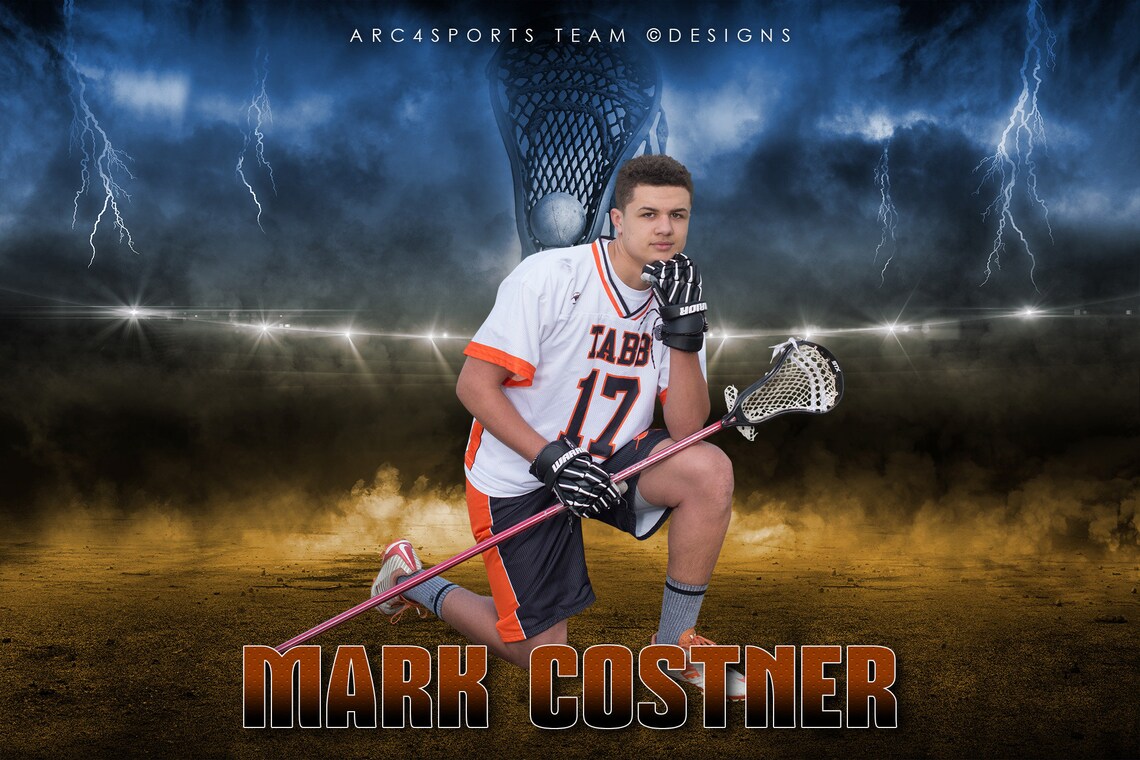 Lacrosse THUNDER Horizontal Digital Backgrounds - Etsy