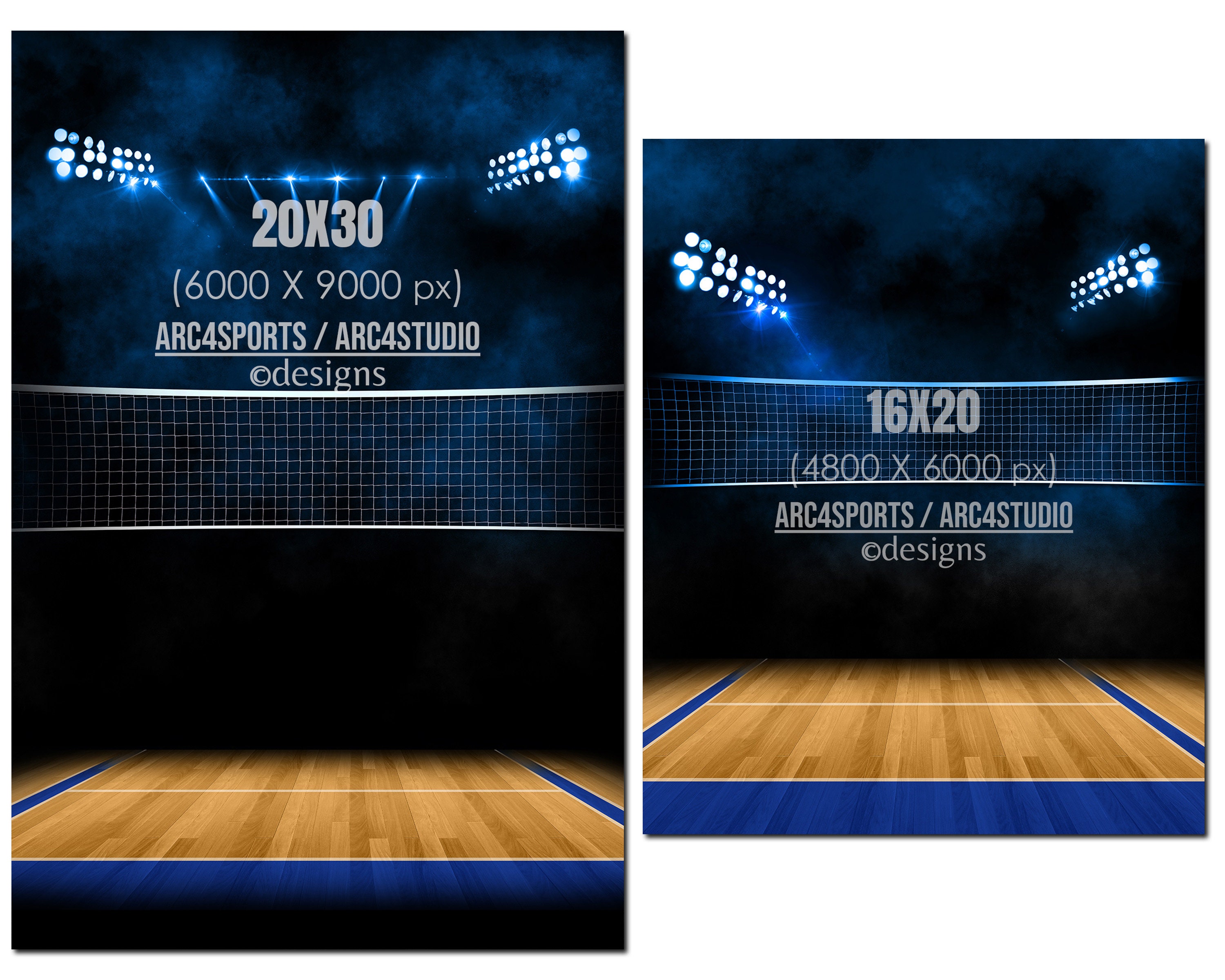 Volleyball ARENA Digital Background - Etsy