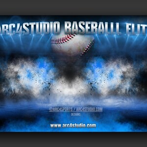 Baseball Team Banner Template: 6x4 Ft Photoshop Dugout Design (digital ...
