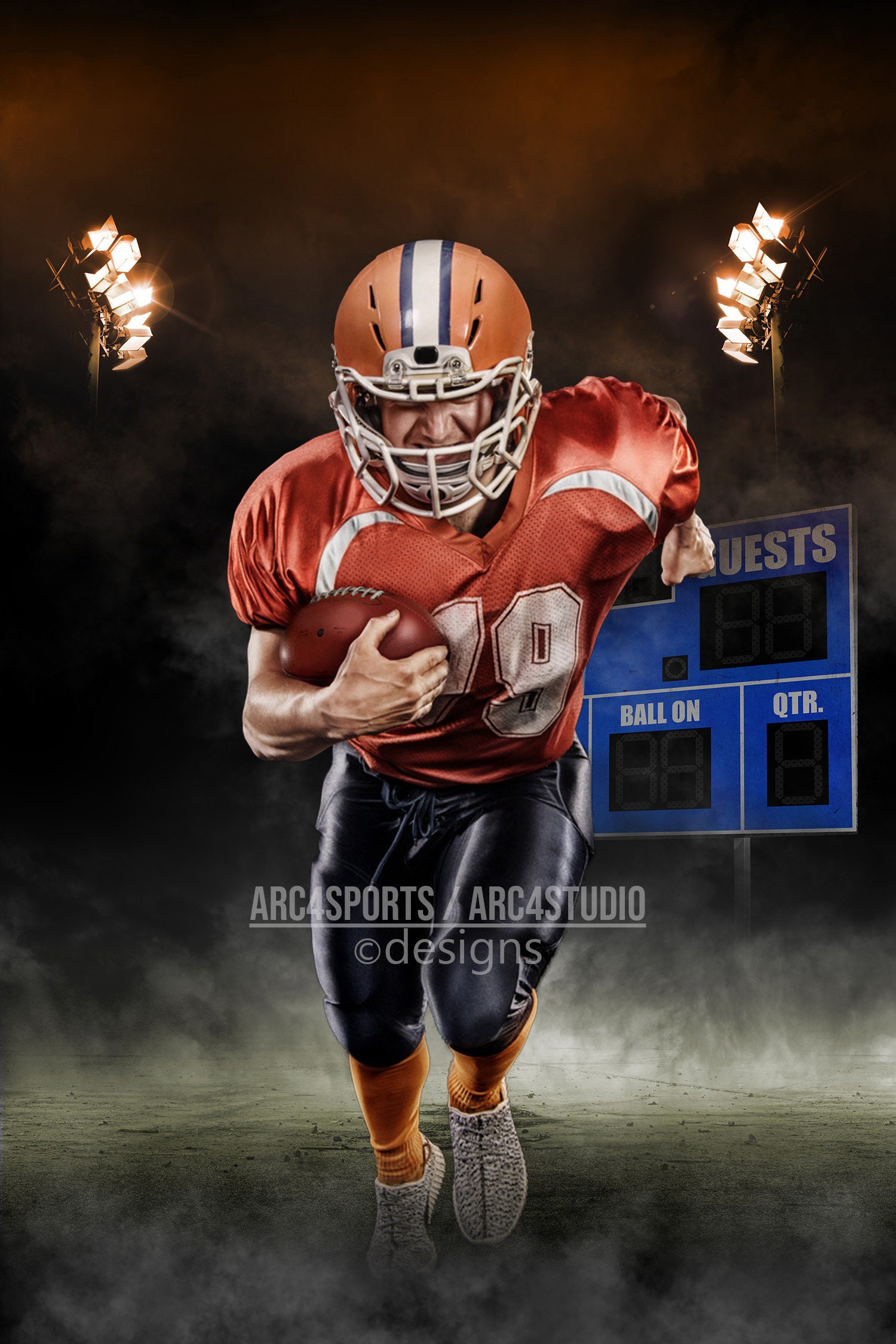 Football SCOREBOARD Digital Background - Etsy
