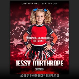 Customizable Cheerleading Poster Template | Easy-to-use Photoshop PSD ...