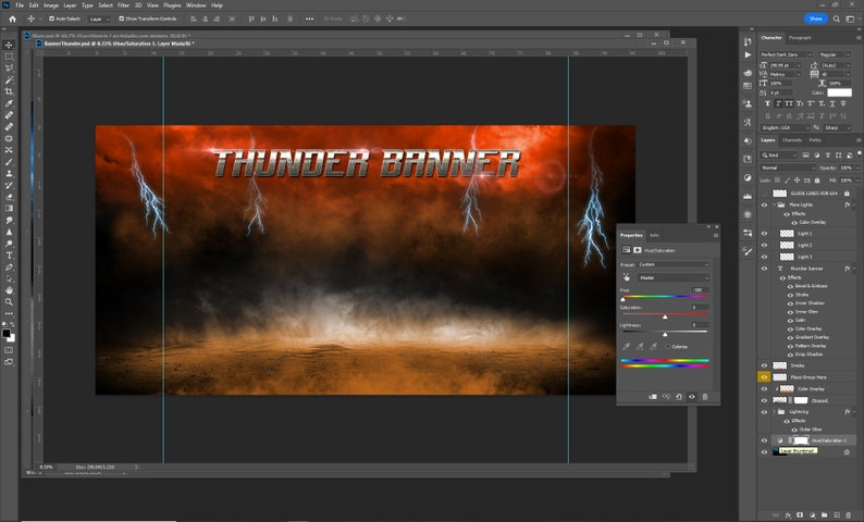 Thunder BANNER - Etsy