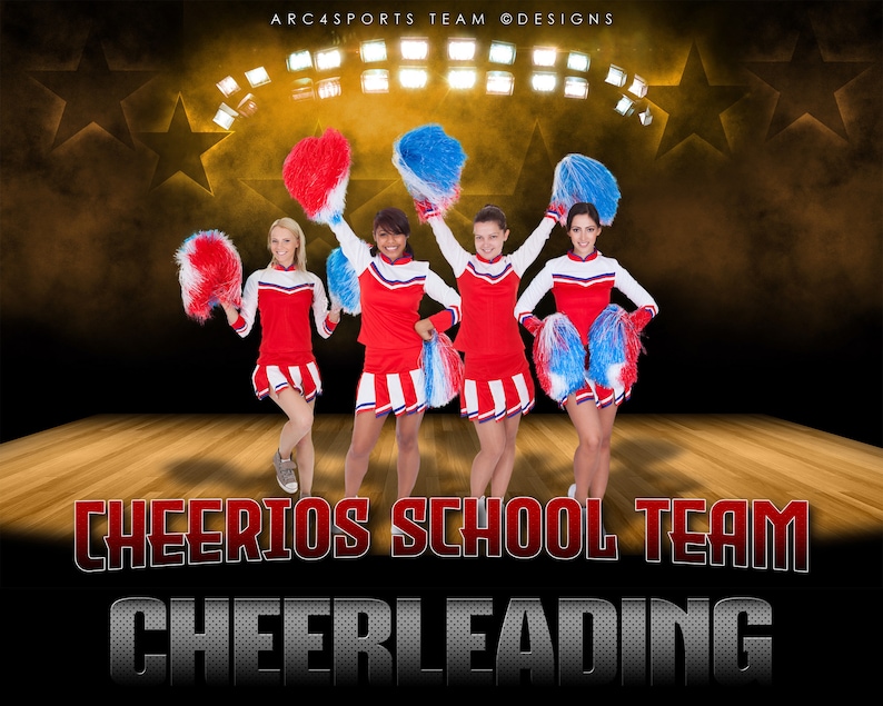 Cheer Dance ARENA Horizontal Digital Backgrounds - Etsy