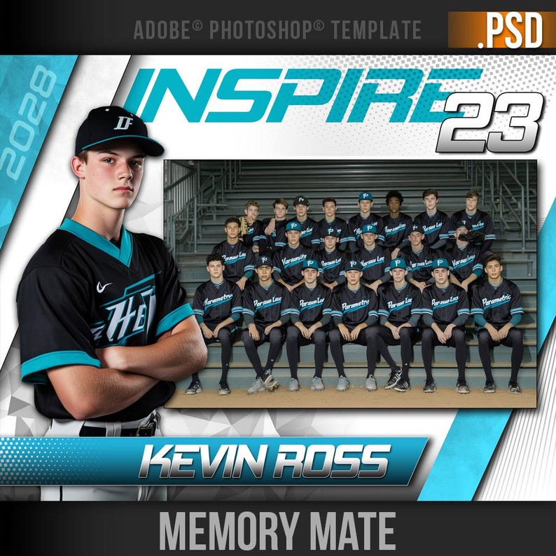 Versatile Memory Mate 8x10 Template | Multi-sport PSD for Team ...