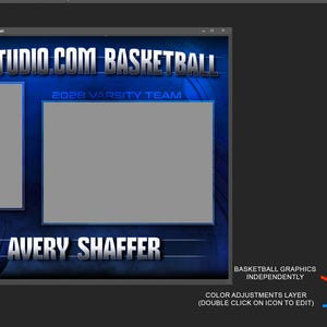 Basketball Memory Mate 8x10 Template | Customizable PSD With Photo ...