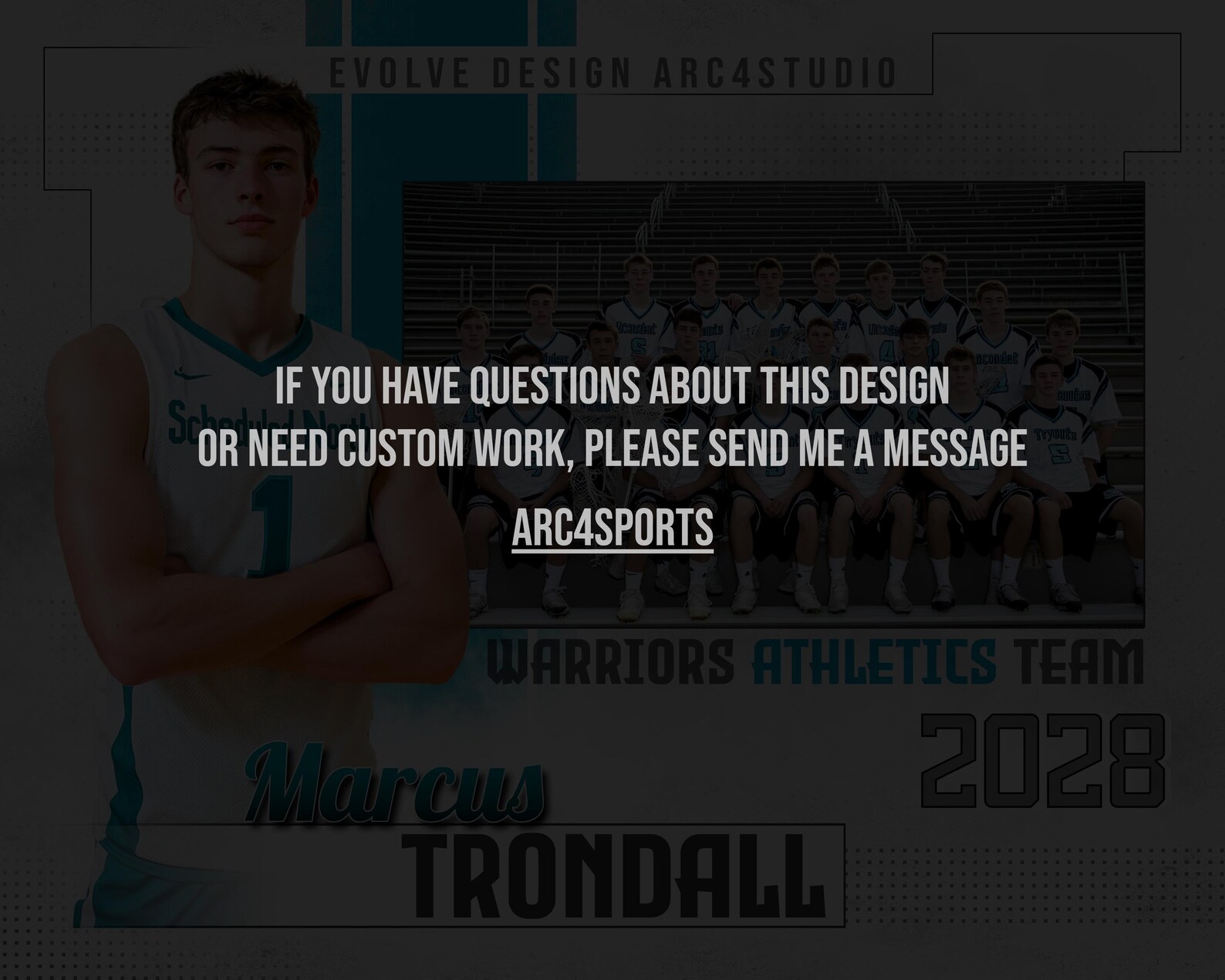 Multi-sport Memory Mate Template 8x10 | Customizable PSD for Sports ...